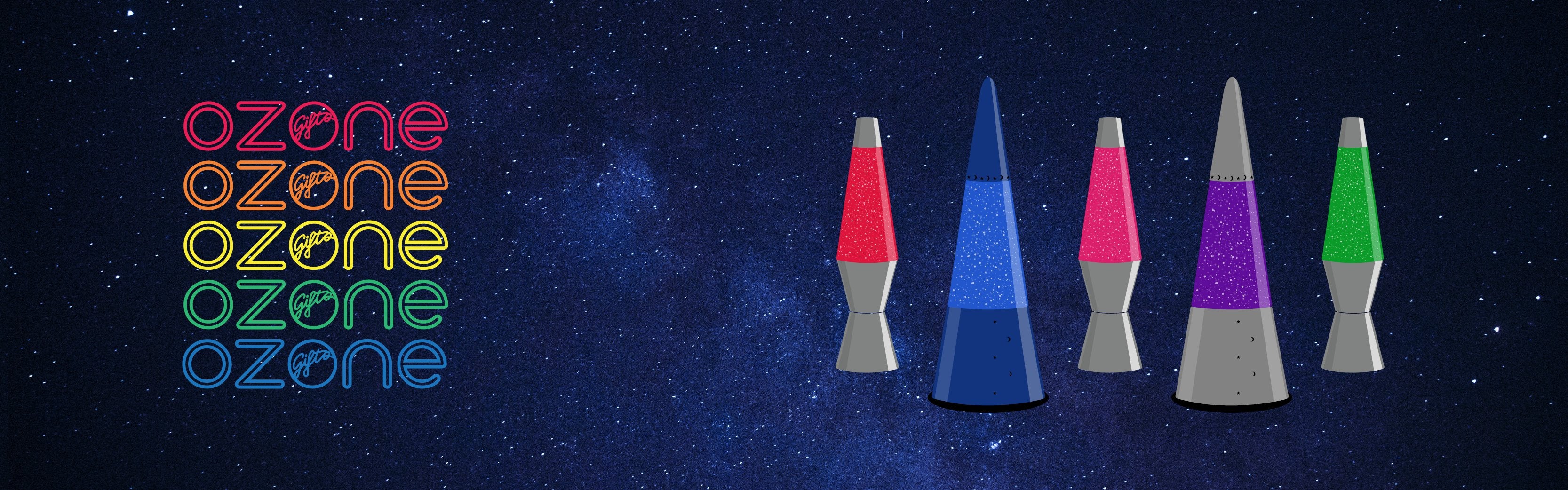 Glitter Lamps - Ozone Gifts